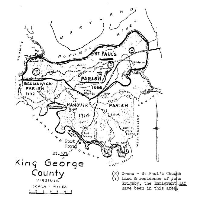 Land Map for “Immigrant” John Grigsby